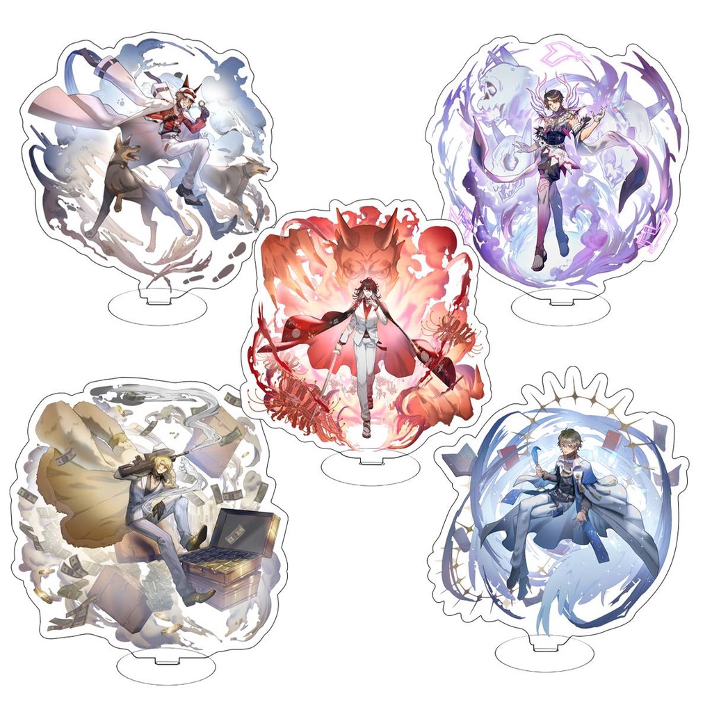 SQ3 NIJISANJI Vtuber Luxiem Acrylic Plate Holder Mysta Rias Ike Eveland ...