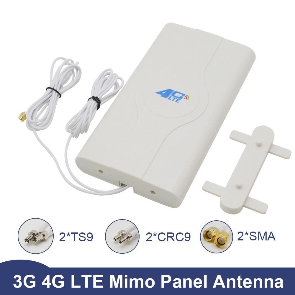 Kotak TV 3G 4G LTE MIMO 88dBi SMA CRC9 TS9 DESKTOP WALL MOUNTED ANTENNA EXTRA 5 METER CABLE ...