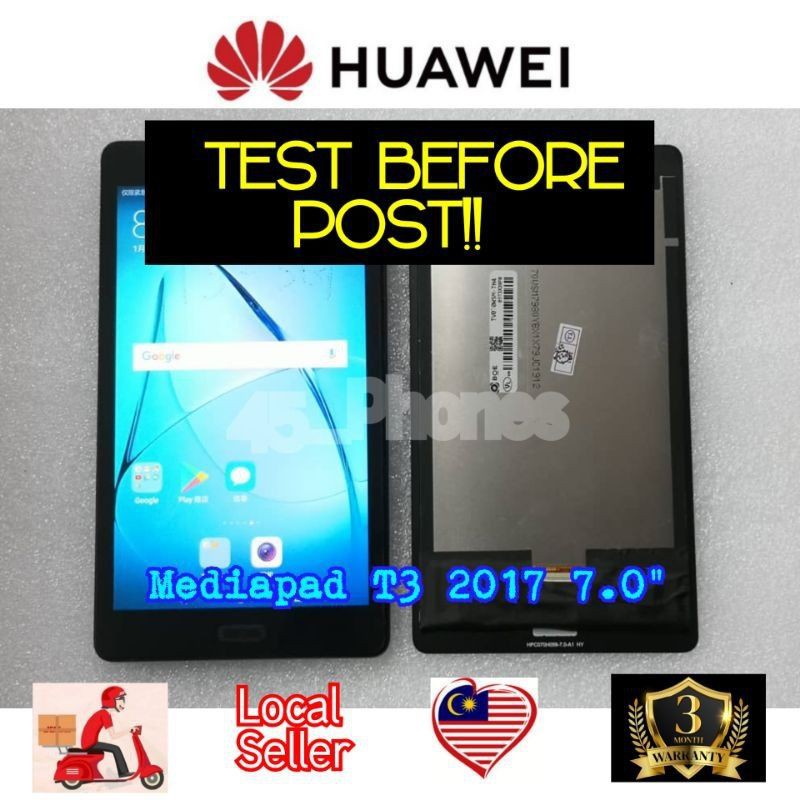 OMP45 (Ready Stock) HW BG2-U01 Mediapad T3 2017 7.0" 3G LCD with touch Digitizer | Shopee Malaysia