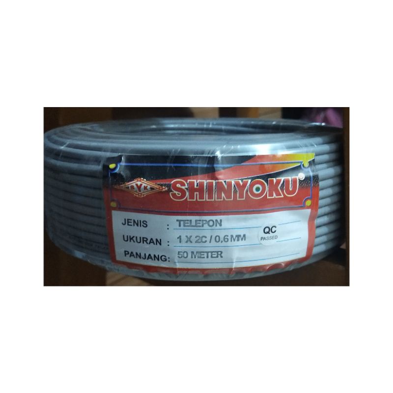 Shinyoku Telephone Cable/50METER Swallow Installation Cable | Shopee ...