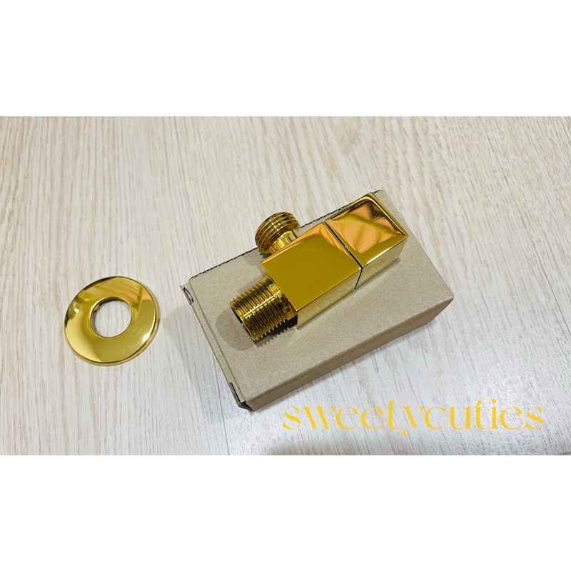 🎉Ready Stock🎉Gold Colour Series Angle Valve-Square Shape-Guarantee ...