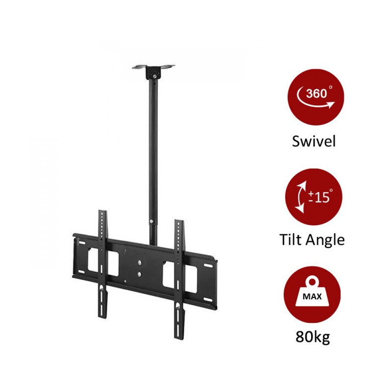 Adjustable Ceiling LCD LED TV Monitor Mount Bracket 32 - 72 inch ...