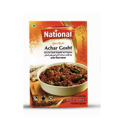 National Achar Gosht 50gm / Spice Mix Masala Rempah National Foods ...