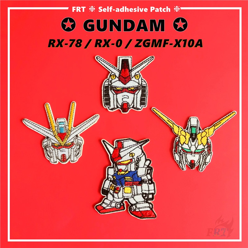 ☸ GUNDAM：RX-78 / RX-0 / ZGMF-X10A Self-adhesive Sticker Patch ☸ 1Pc ...