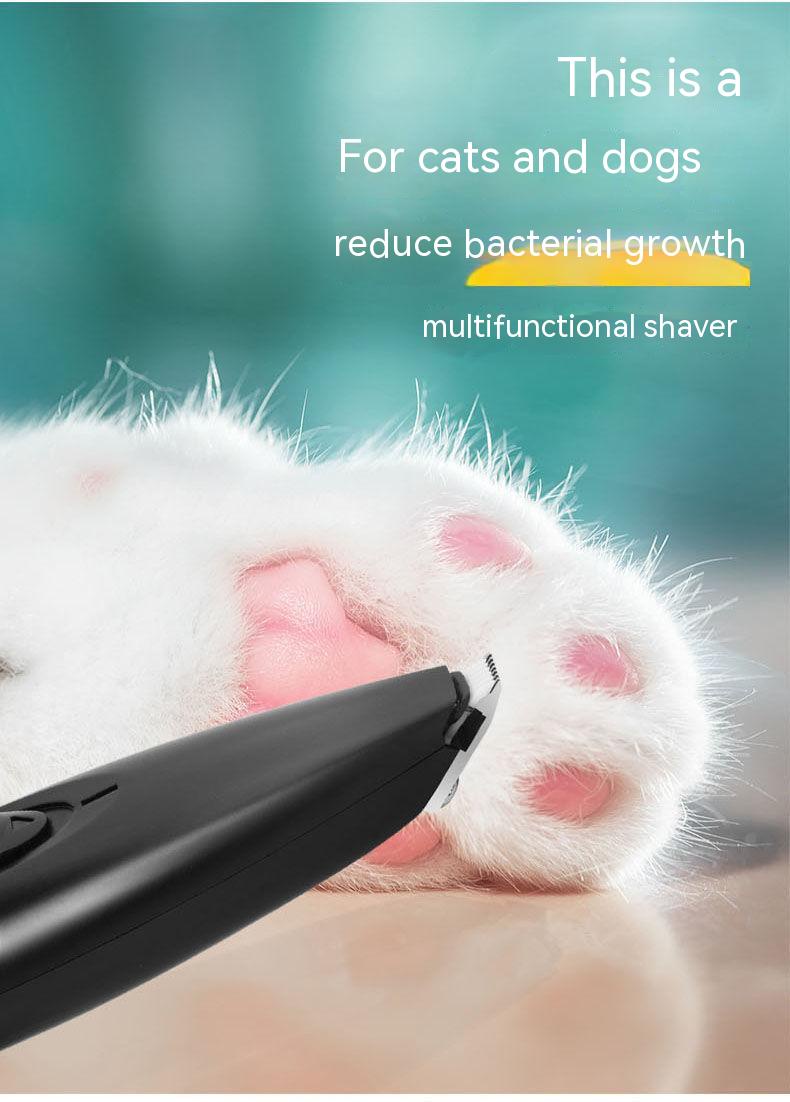Dog Cat Foot Hair Trimmer Pet Paw Nail Grooming Clipper Electrical Cat ...