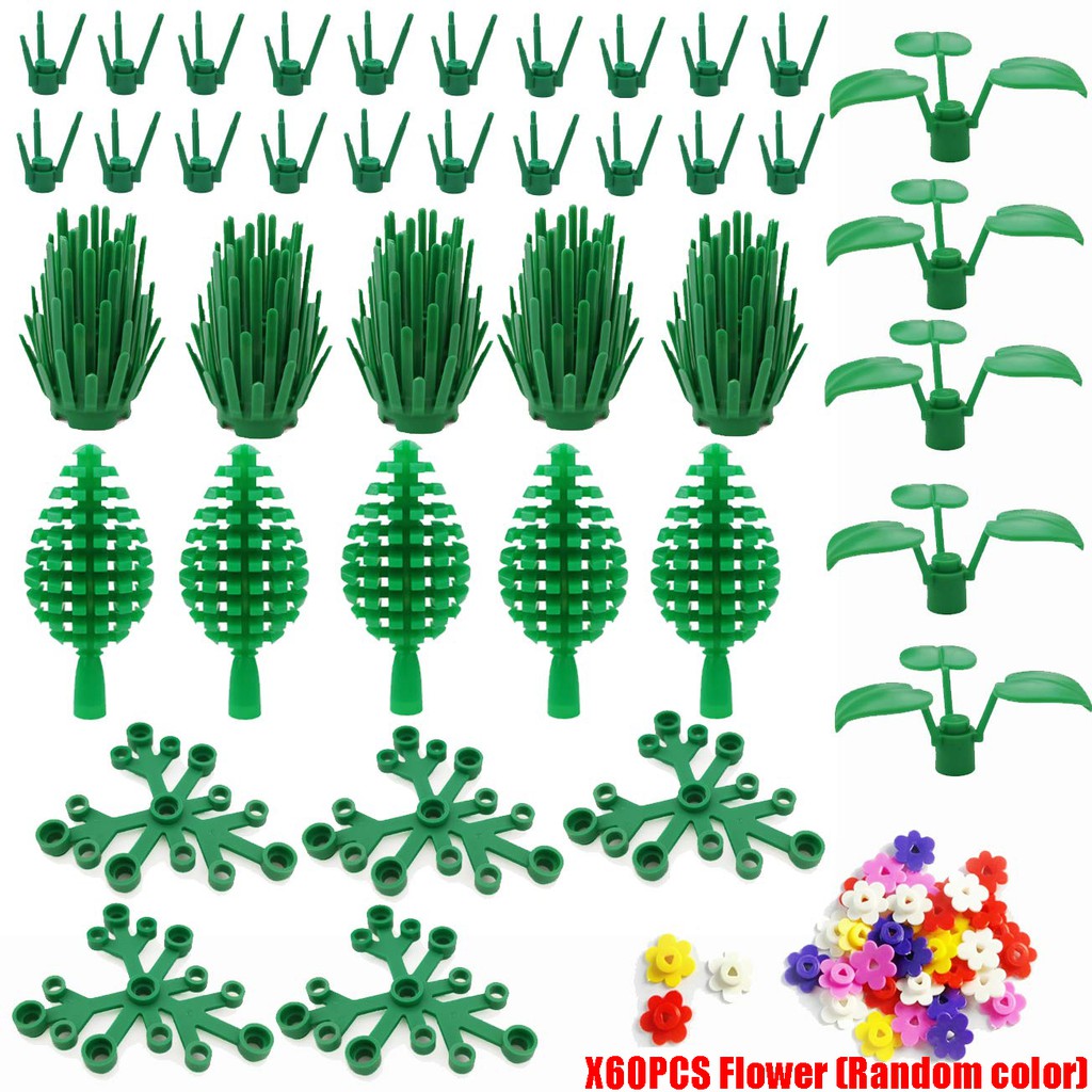 DIY Parts of Small Particle Compatible Classic Building Blocks Flowers ...