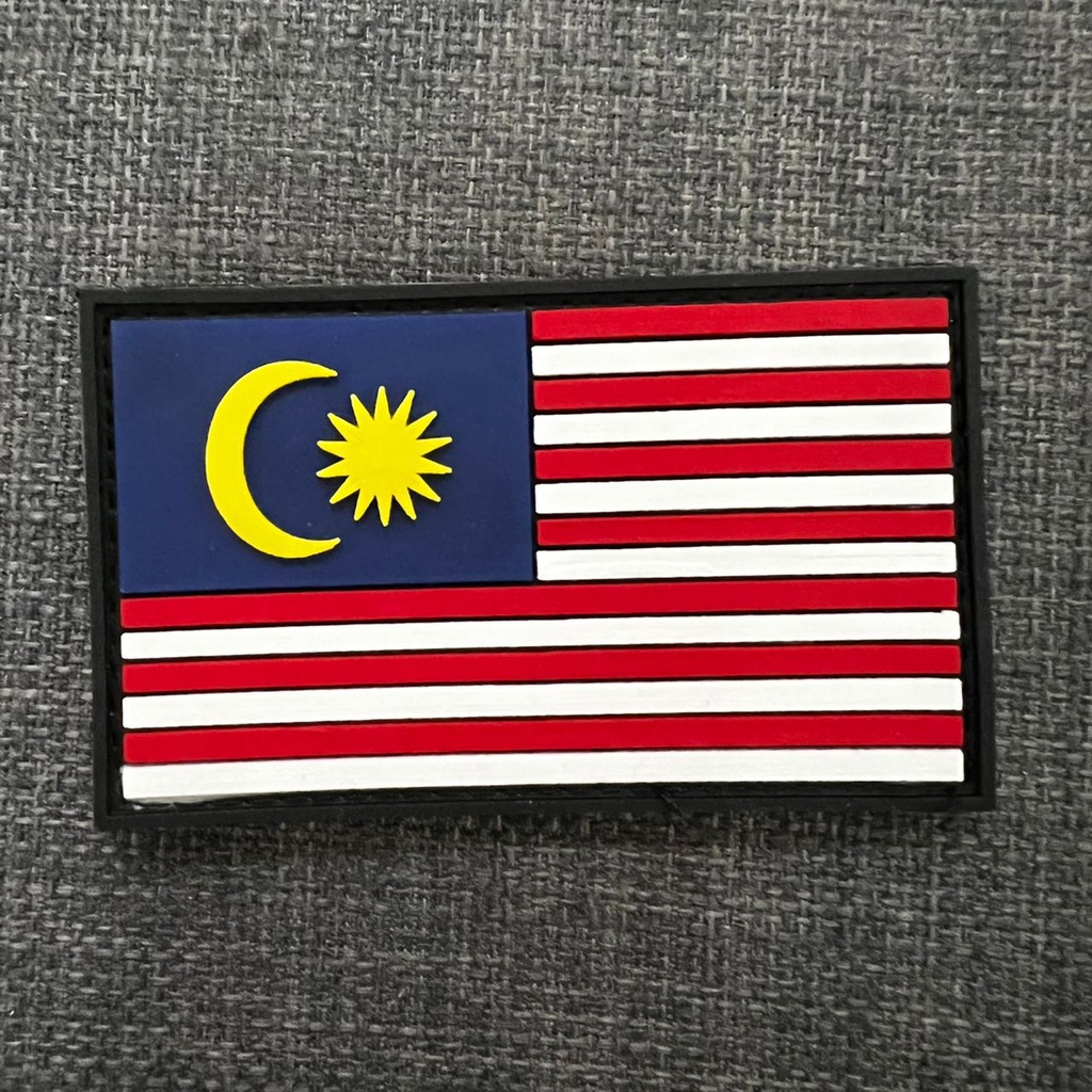 PGA 3D TACTICAL RUBBER / PVC PATCH WITH VELCRO - SHOULDER FLASH MALASIA ...