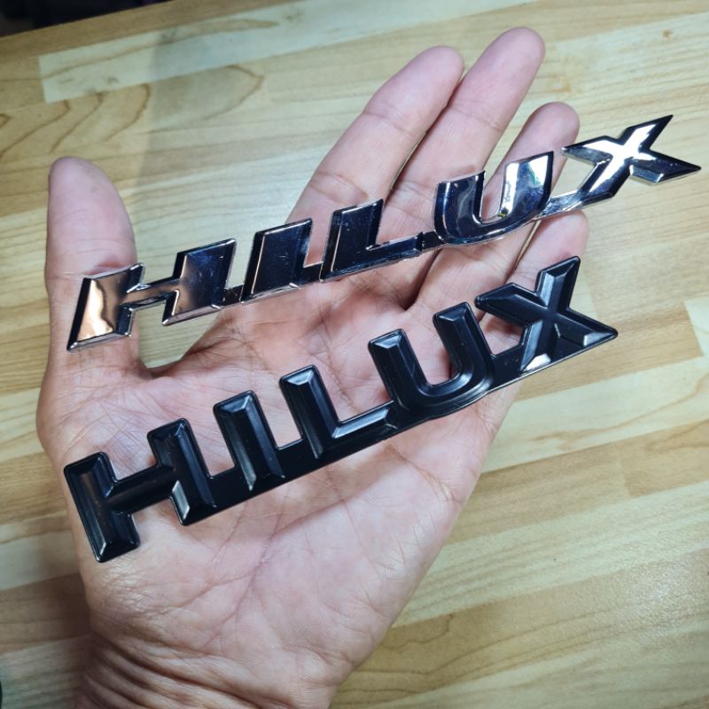 Small size Toyota Hilux Abs Chrome Plating Emblem Logo Sticker | Shopee ...