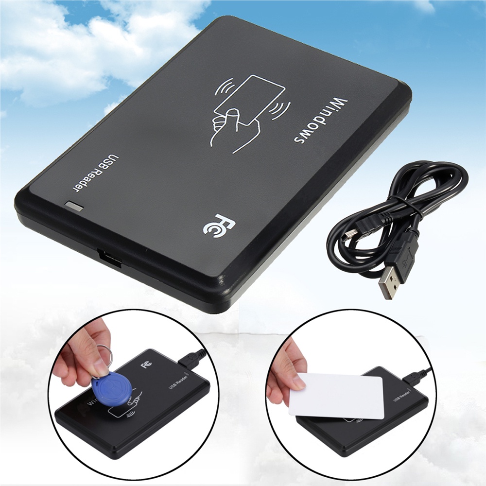 USB RFID ID Card Reader USB Interface 125Khz RFID MIFARE Smart ID Card ...