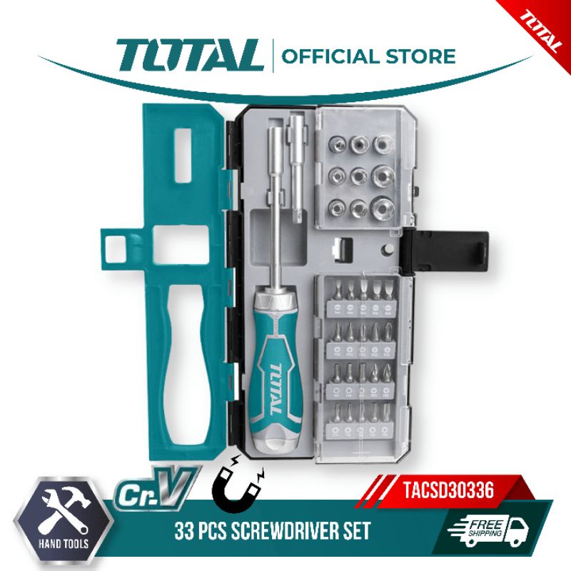 Total Screwdriver Set (33 Pcs) TACSD30336 | Shopee Malaysia