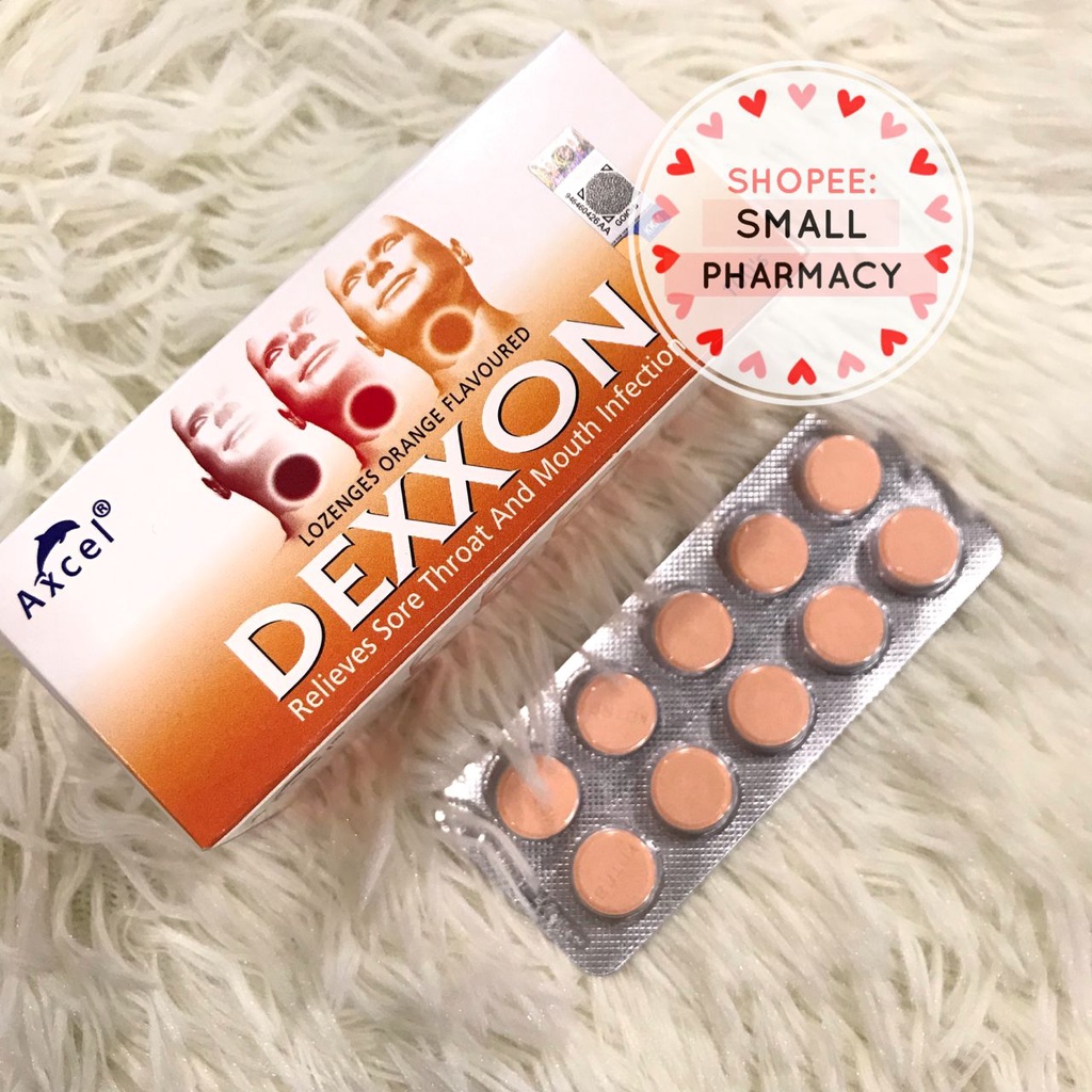 Axcel Dexxon Lozenges Orange Flavoured - 10s /100s Same as Dequadin ...
