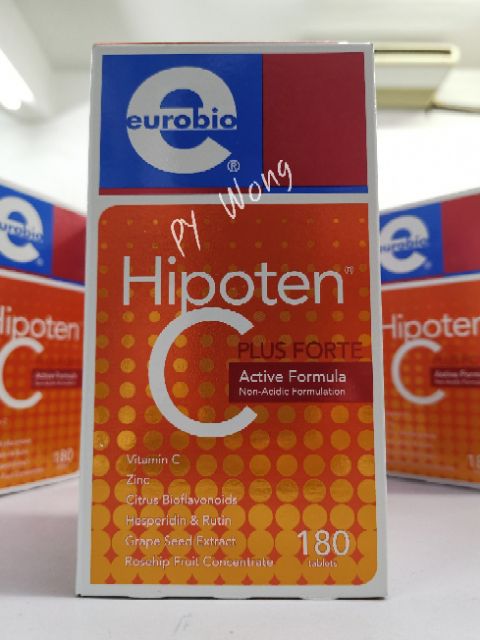 Eurobio Hipoten C plus forte tab (New Active Formula)成人维生素C(不含酸性 ...