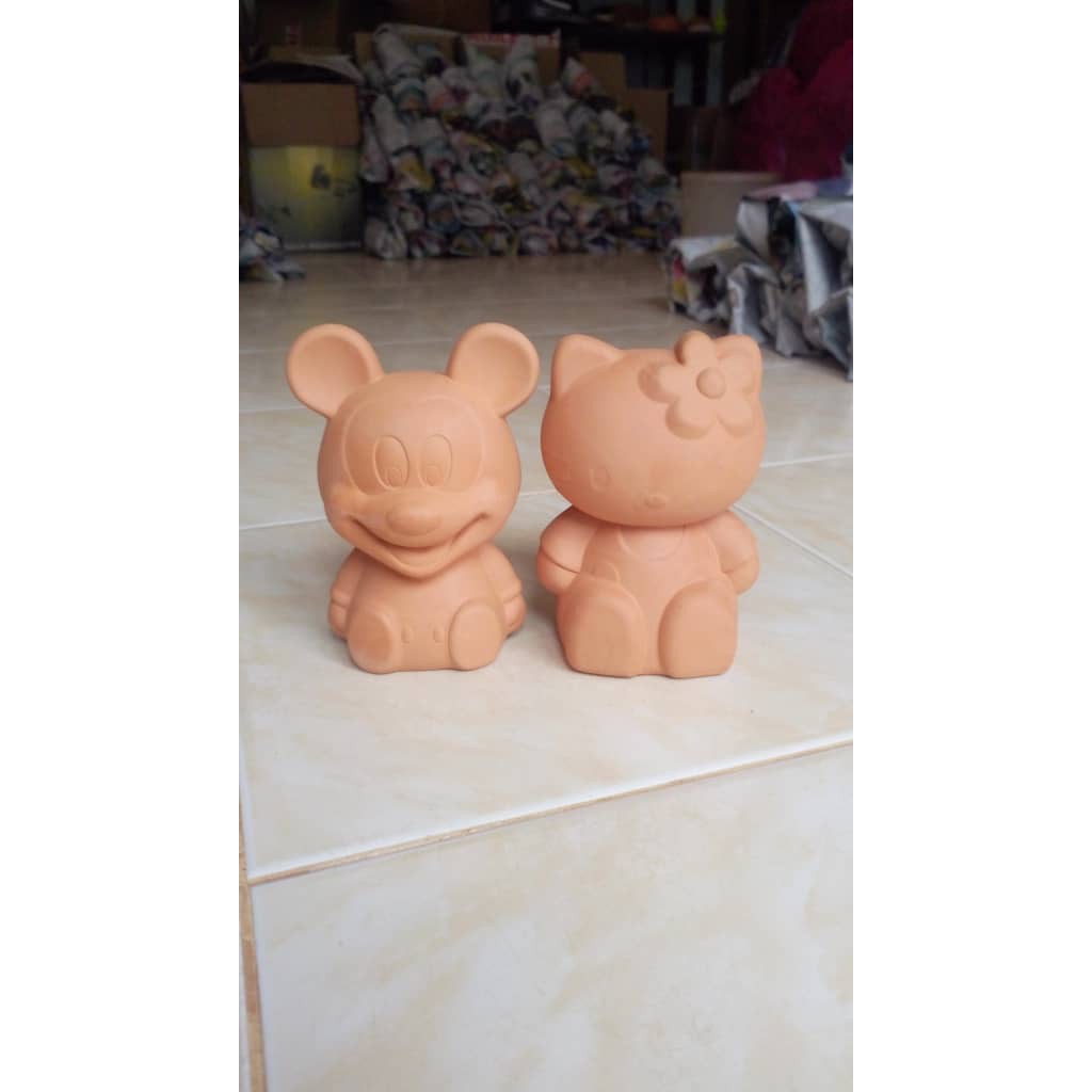 Tabung duit seramik - mickey & kitty | Shopee Malaysia