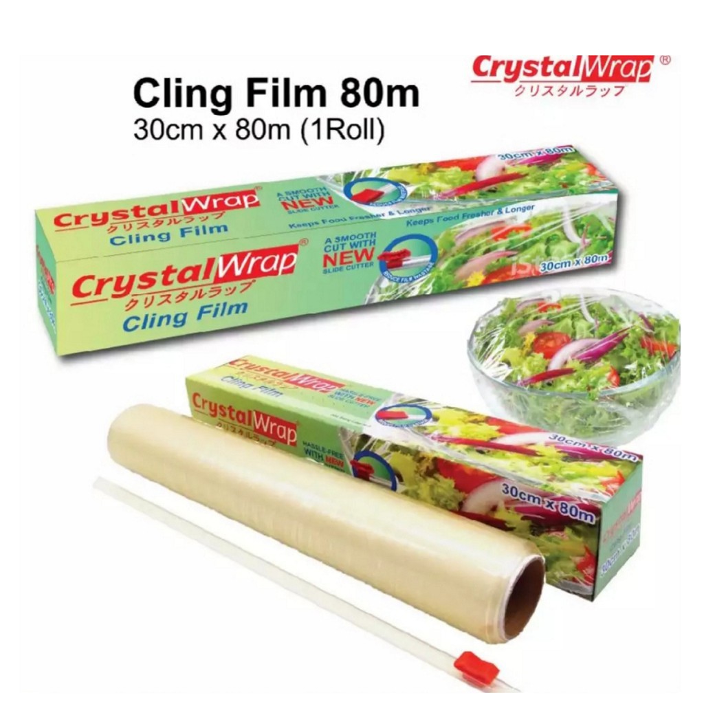 CrystalWrap Food Wrapping Film cling film 30cm x 80meter | Shopee Malaysia