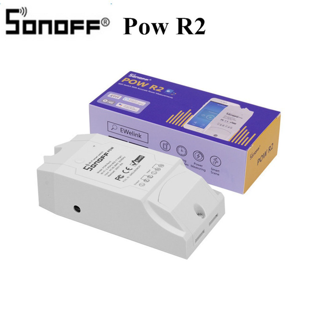 Sonoff Pow R2 Remote Control Light Switch WiFi Smart Power Monitor ...