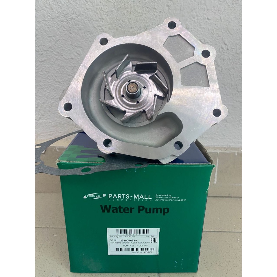 WATER PUMP (with gasket) KOREA BRAND : PARTS MALL [25100-4A710] HYUNDAI ...