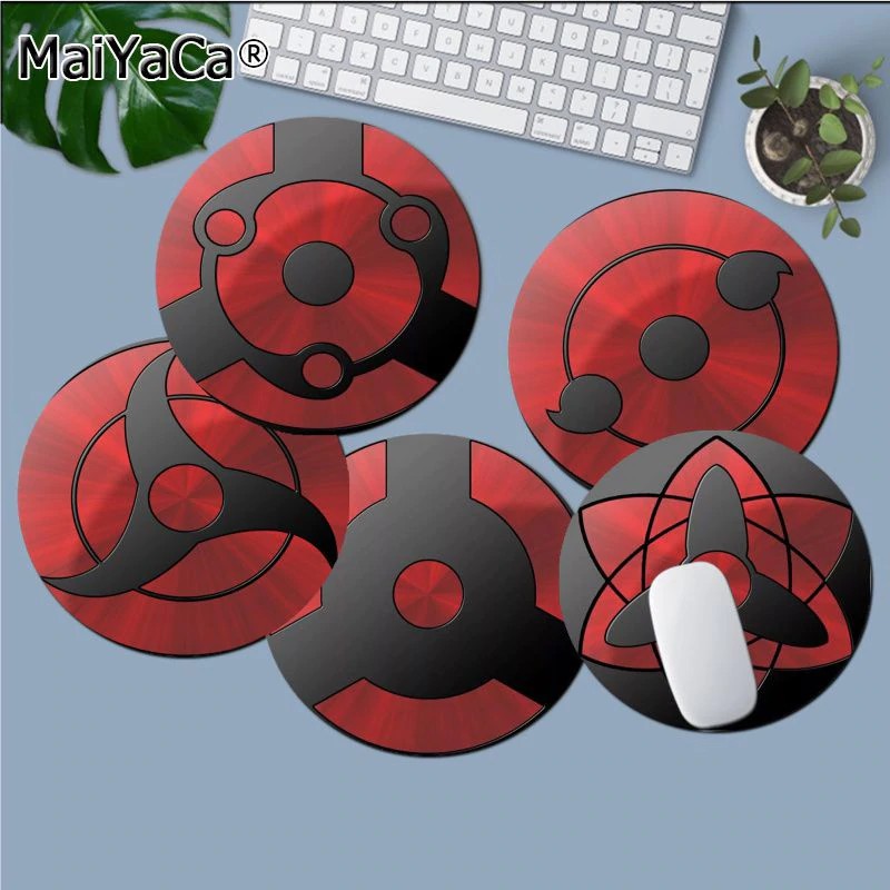 Eye Anime Naruto Refrigerator Itachi Sasuke round mouse Pad to Mouse ...