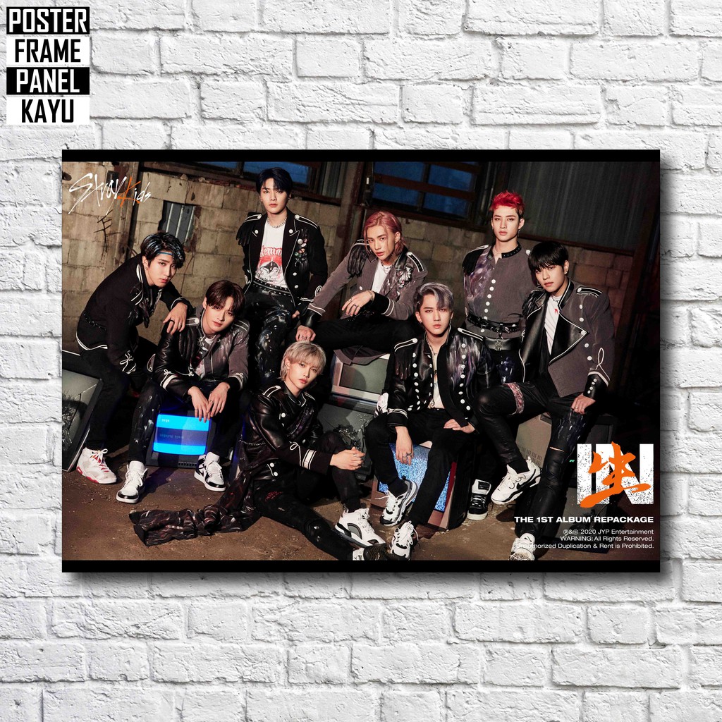 Poster Stray Kids Solid Wood Frame A4 SK001 | Shopee Malaysia
