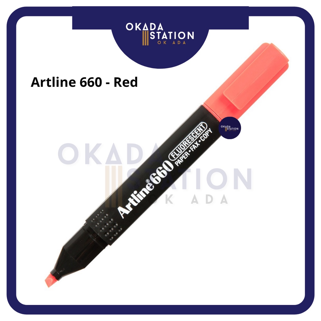 Artline 660 Highlighter Pen / Pen Penanda Berwarna / Textliner / Fluorescent Colour | Shopee ...