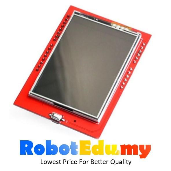 2.4' inch TFT SPFD 5408 Touch Screen Shield // LCD Display for Arduino ...