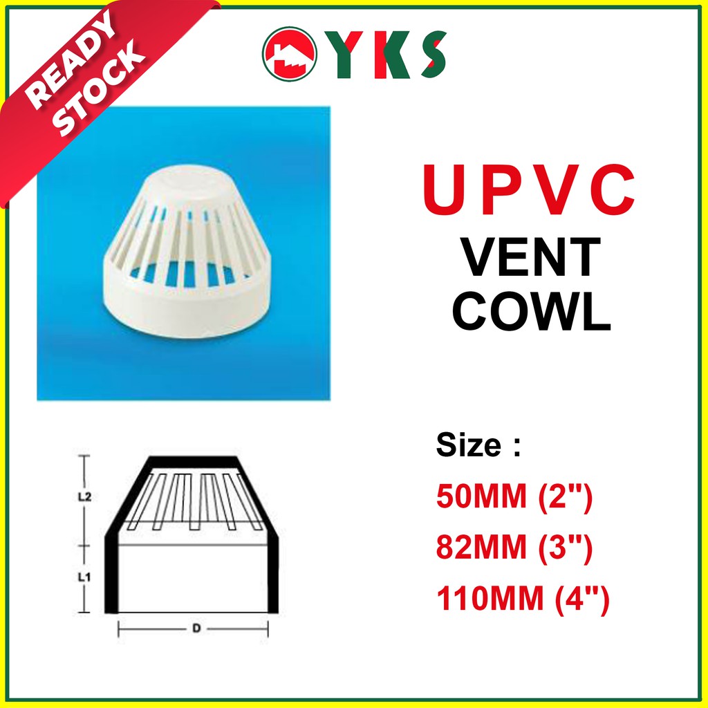 UPVC VENT COWL - Pipe & Fittings Sytem | Shopee Malaysia