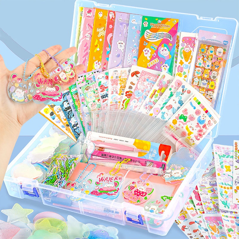 69/280/398pcs DIY Goo Card Transparent Acrylic Disc Pendant Hand ...