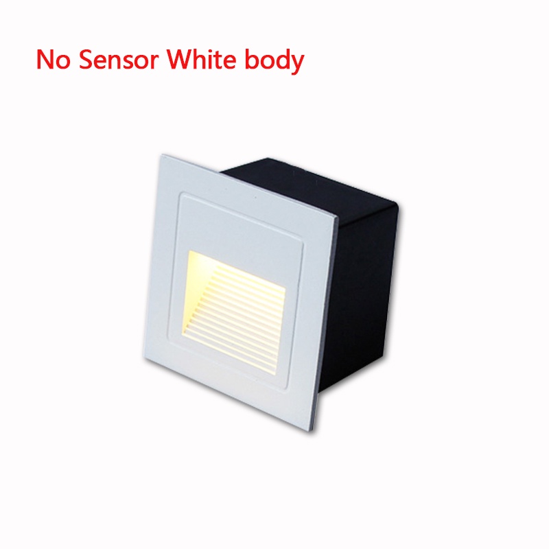 Led Wall Lamp 3W IP65 PIR Sensor LED Stair Light Step Light Recessed ...