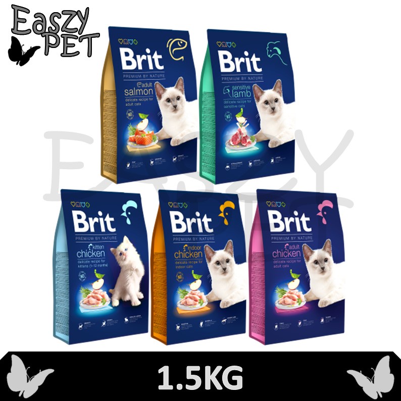 Brit Premium Cat Dry Food 1.5kg /Migliorgatto Cat Food 2KG- (Brit ...