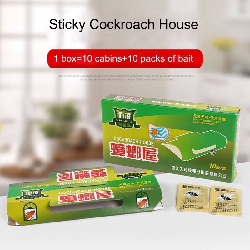 Cockroach Glue Trap Lipas Perangkap Cockroach Cockroach Killer Insect ...