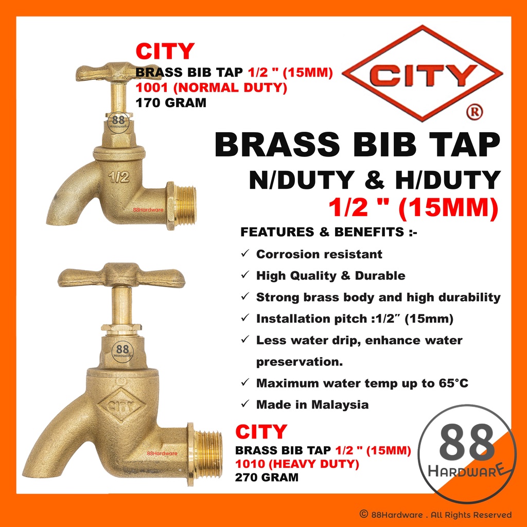1/2" Brass City water tap / water tap / water tap head / water tap ...