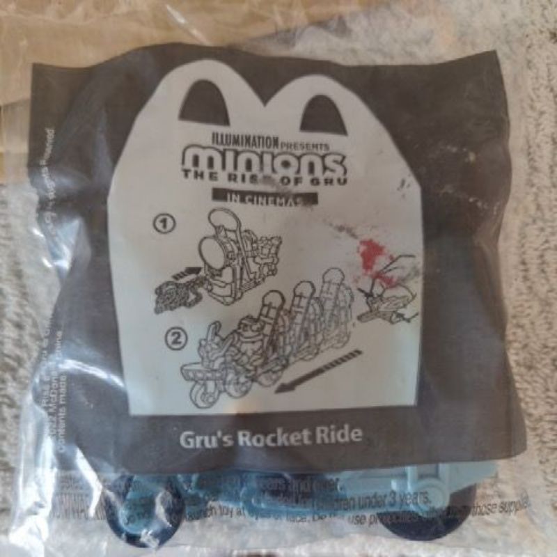 McDonald's McD Happy Meal Toys Minions The Rise of Gru Gru's Rocket ...