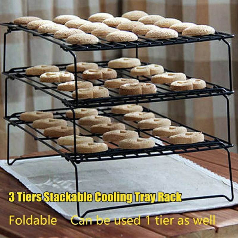Cooling Rack Cake Cookies Grill TIER NON-STICK Cake Cooling Rack Grid ...