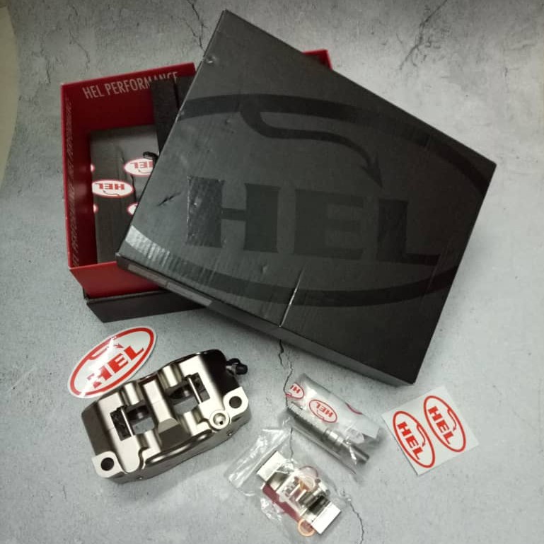 Hel performance 4 pot brake calipers 108mm [original] | Shopee Malaysia