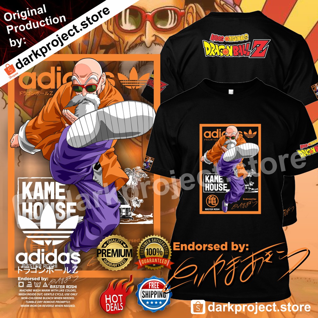 Dragonball Master Roshi Kame Adidas Edition T-shirt Promo Collection ...
