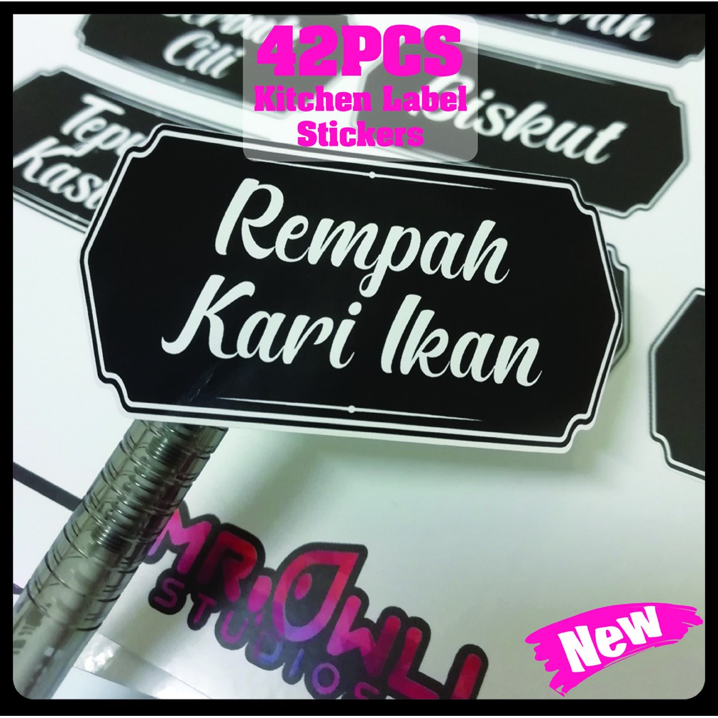 STICKER LABEL DAPUR (Ready Stock) | Shopee Malaysia