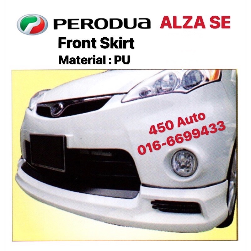 PERODUA ALZA SE 2010-2013 FRONT BUMPER SKIRT SKIRTING PU2090// LIP ...