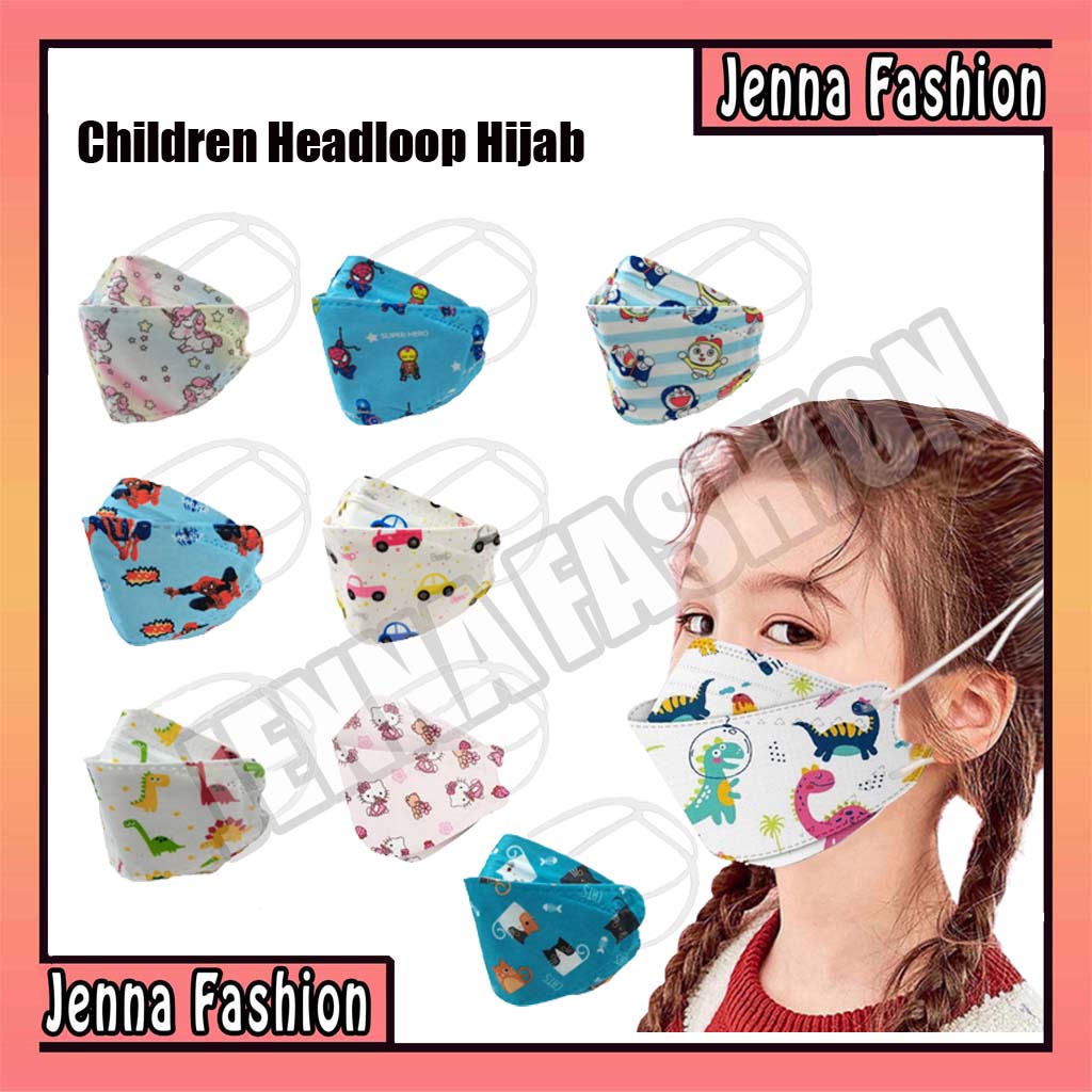 [READY STOCK] KF94 Kids Headloop/Earloop Children Kanak 4PLY Face Mask ...