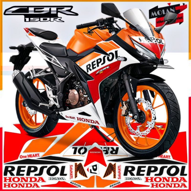 Decal Sticker Striping Variation Motif Ori CBR 150 R REPSOL-CBR REPSOL ...
