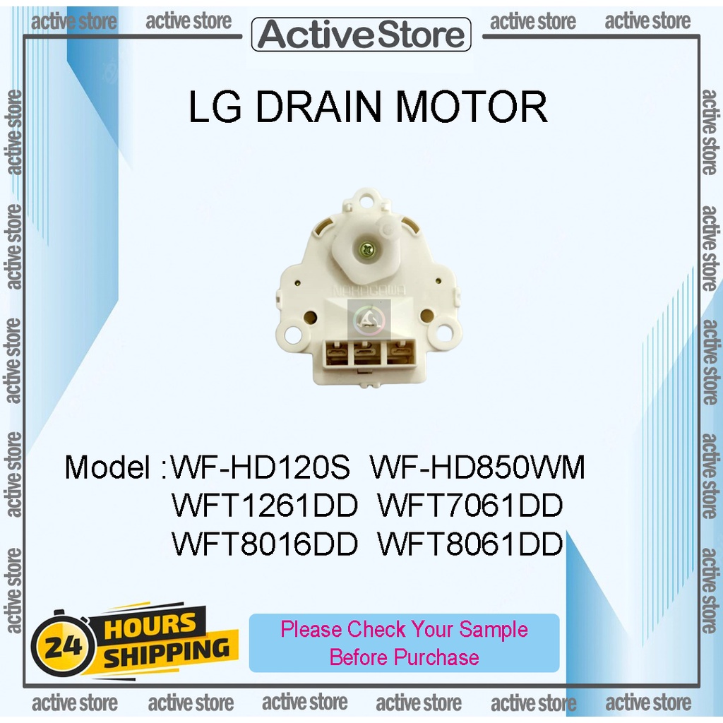 LG Washing Machine Drain Motor WF-HD120S WF-HD850WM WFT1261DD WFT7061DD WFT8016DD WFT8061DD ...