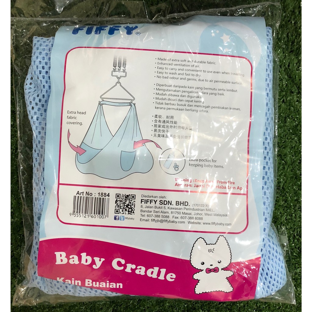 Fiffy Baby Cradle Net Side Pocket Kain Buaian 1884 | Shopee Malaysia
