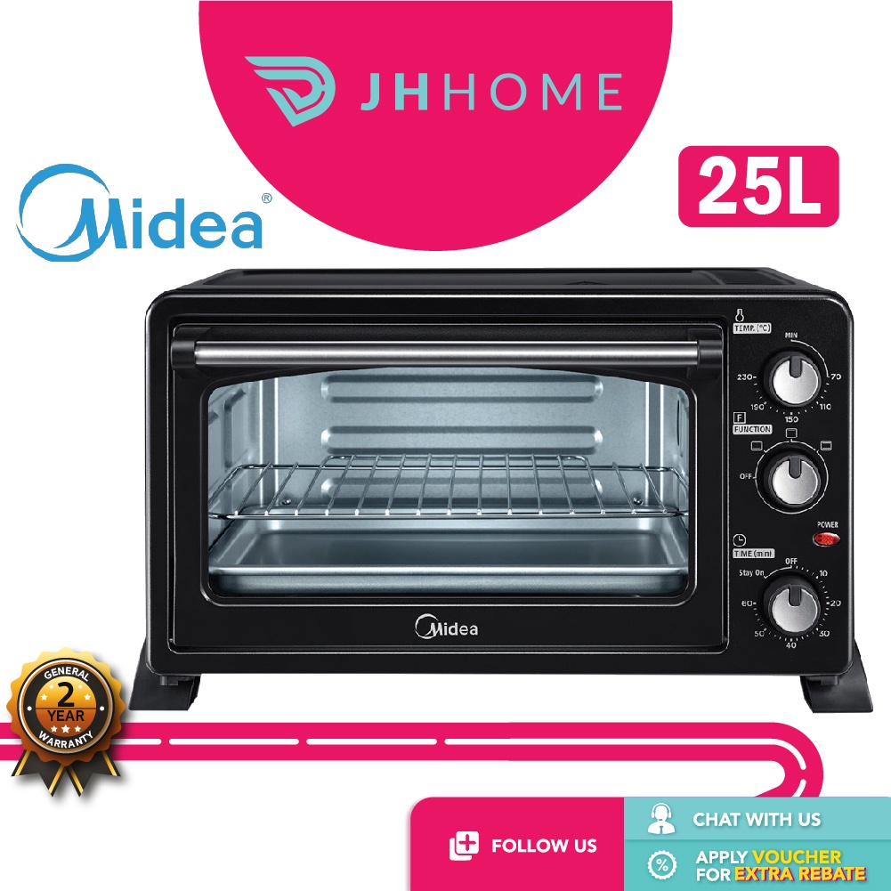 Midea 25L Electric Oven Toaster MEO-25EX1 | Elba 19L Electric Oven EEO ...