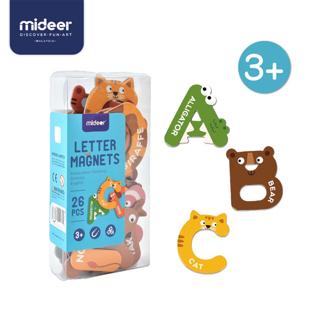 Mideer Kids Learning Animal Magnet Alphabet [Magnet Pembelajaran Kanak ...