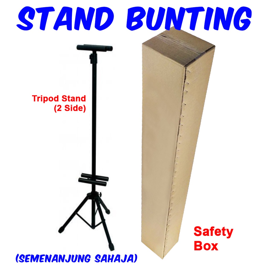 TRIPOD STAND BUNTING + KOTAK KESELAMATAN | Shopee Malaysia