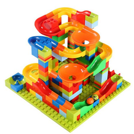 【Ready stock】SMALL Size Block 168-336PCS Marble Race Run Maze Ball ...