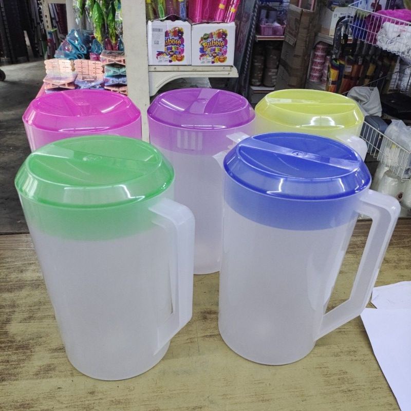 Jug Plastik /Plastic jar /Jug air sirap /Jug with lid /plastik jar ...