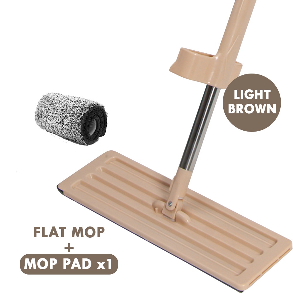 ILOVEHOME NEW Model 50CM XL Magic Flat Mop Hands Free Lazy Mop Dry ...