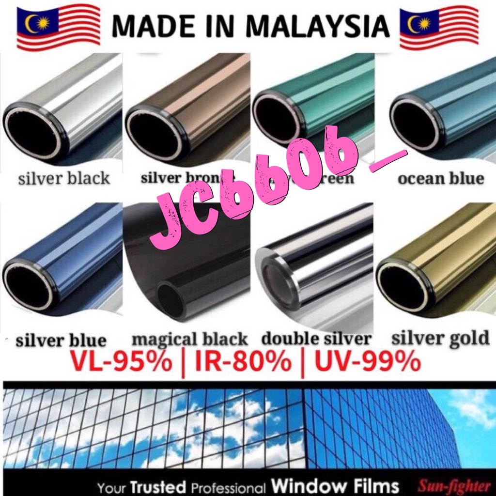 🔥Ready Stock🔥 Tinted Rumah UV Hitam / UV Black Window Tinted Film ...