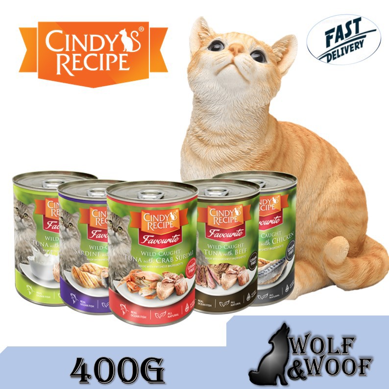Cindy's Recipe Favourite Can Wet Food 400g - (Cindy Favorite Tuna ...