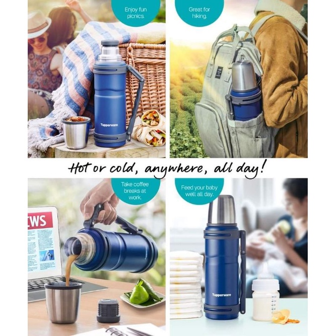 Tupperware Xploris Thermal Flask 1.2L (1Pcs) | Shopee Malaysia