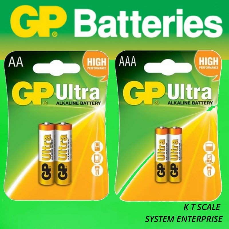 ORIGINAL GP ULTRA ALKALINE BATTERY AA/AAA | Shopee Malaysia